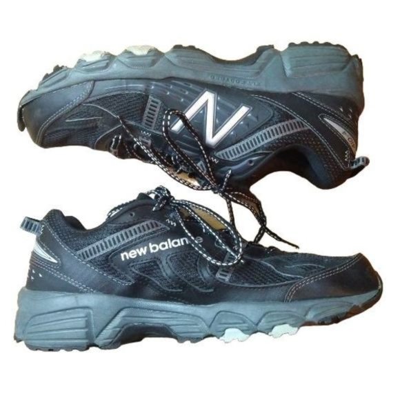 Shoes | New Balance Black Silver Reflective Chunky Logo 41 V4 Athletic ...